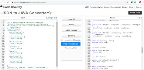 top 5 online tools to convert json to java classes