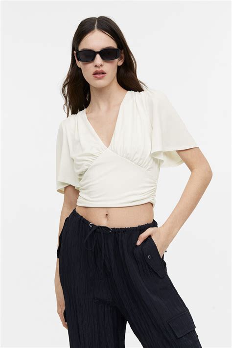 Gathered Cropped Top