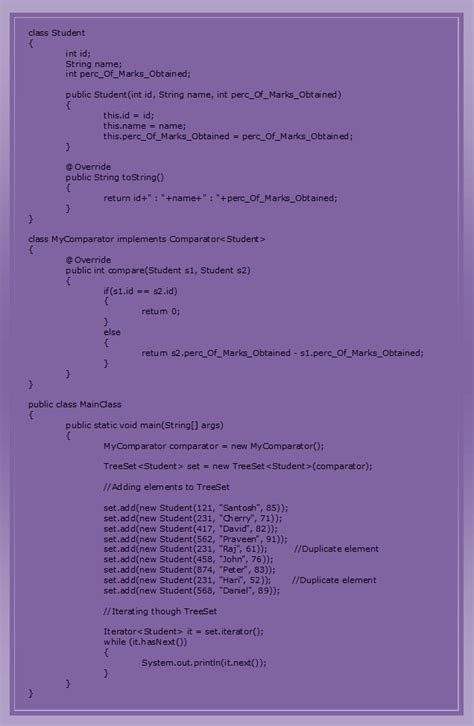 java treeset example java concept of the day