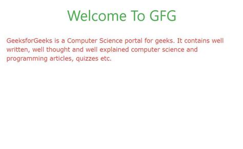 w3 css introduction geeksforgeeks