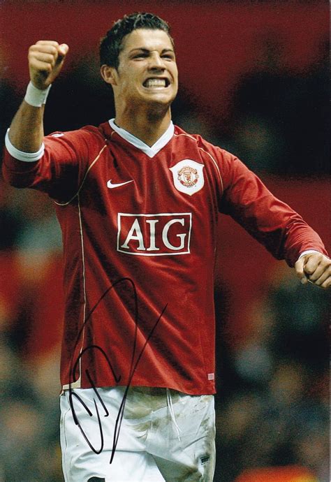 Sold At Auction Cristiano Ronaldo Man Utd Legend 10x8 Inch Signed