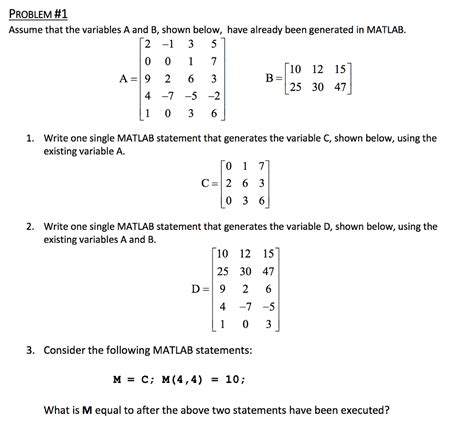 solved problem 1 assume that the variables a and b shown