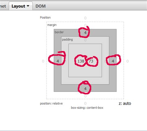 html what could make firefox render an incorrect border width