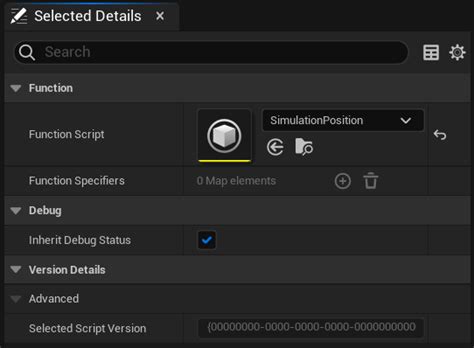 script editor reference for niagara effects in unreal engine unreal