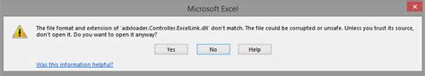 cómo resolver el error file format and extension do not match en