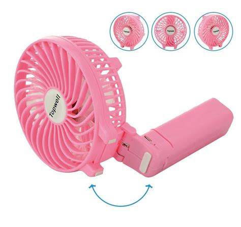 Topwell® Rechargeable Fans Portable Handheld Fan Battery Operated