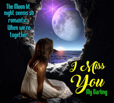 I Miss You Darling Ecard For Your Love Free Missing Him Ecards 123