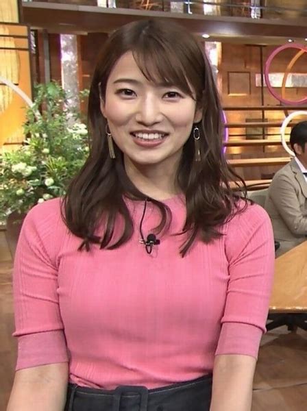 安藤萌々の胸元がピチピチ巨乳がクッキリ！！ エロかわいいニットおっぱい！！【ニット巨乳】 新・女子アナ図鑑