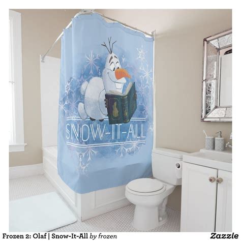 Frozen 2 Olaf Snow It All Shower Curtain Winter