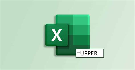 how to use upper function in excel