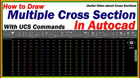 how to draw multiple cross sections in autocad 1 youtube