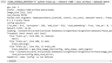nameerror name config is not defined · issue 1445 · deepinsight