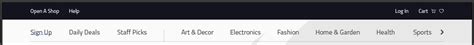html horizontal menu slider stack overflow