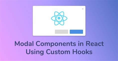 modal components in react using custom hooks upmostly