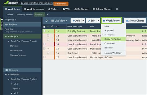 updating workflow axosoft documentation