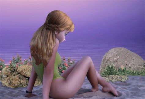 Rule 34 Anna Frozen Beach Disney Female Frozen Film Frozen 2 Girl