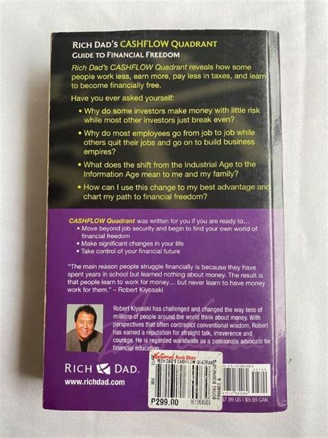Rich Dads Cashflow Quadrant Guide To Financial Freedom By Robert