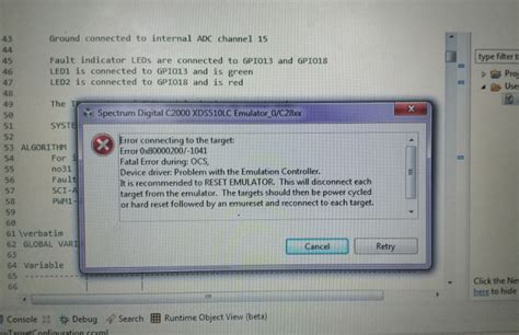[resolved] tms320f28335 jtag emulator error c2000™ microcontrollers