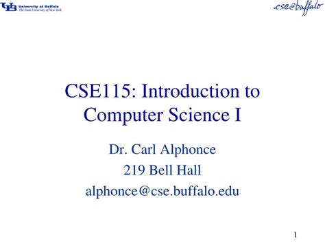ppt cse115 introduction to computer science i powerpoint