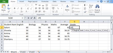 excel logical test using multiple if statements [or and]