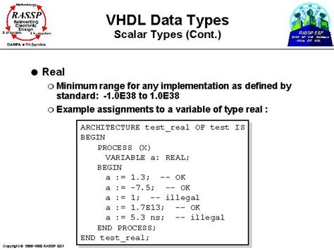 vhdl data types
