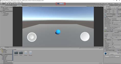 mobile joystick controller using c scripts in unity