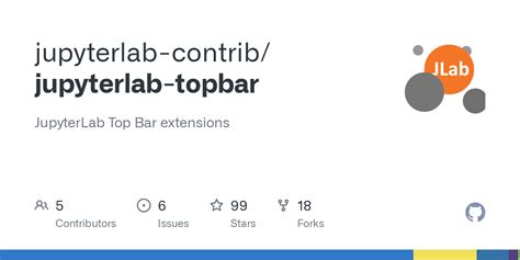 github jupyterlab contrib jupyterlab topbar jupyterlab top bar