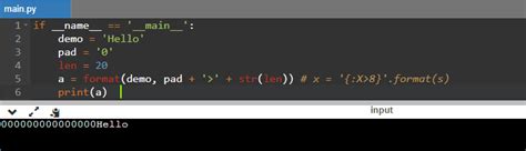 how to add padding to python strings