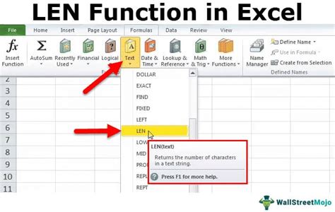 len in excel formula examples how to use length function
