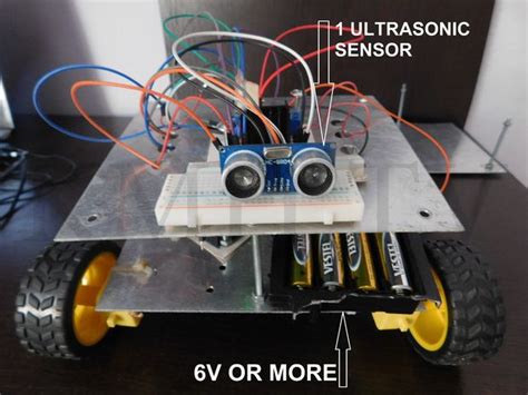 arduino uno the obstacle avoiding robot with l298n dual