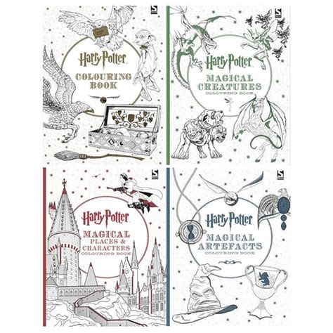 Buy Harry Potter Colouring Book 1 4 Books Collection Set Harry Potter