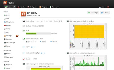 ajenti awesome and easy server administration frontend