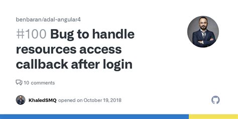 bug to handle resources access callback after login · issue 100
