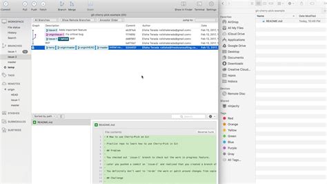 how to use cherry pick in git sourcetree youtube