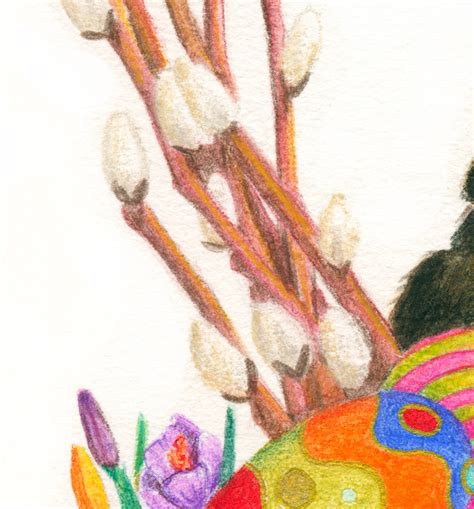 Ostara Bunny Original Art Melissa A Benson Illustration