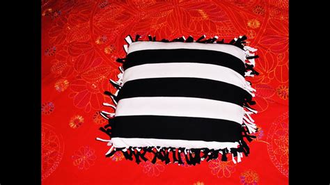 Diy No Sew Pillow Cover With Old T Shirt Youtube