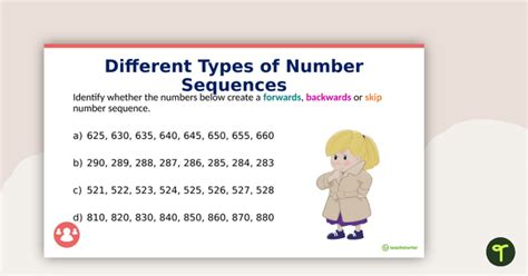 identifying number patterns and their rules powerpoint teach starter