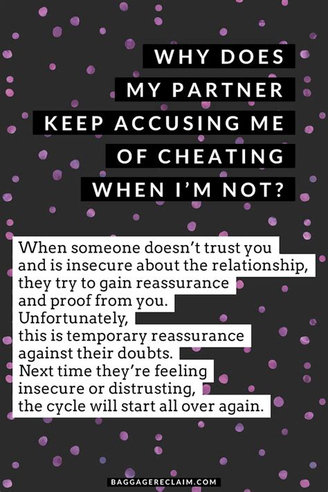 Why Does My Partner Keep Accusing Me Of Cheating When Im Not