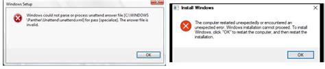 windows could not parse or process unattend answer file the answer