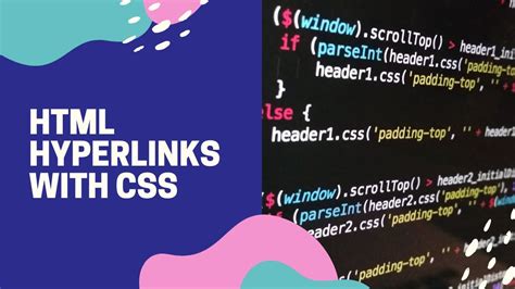 Html Hyperlinks With Css Youtube