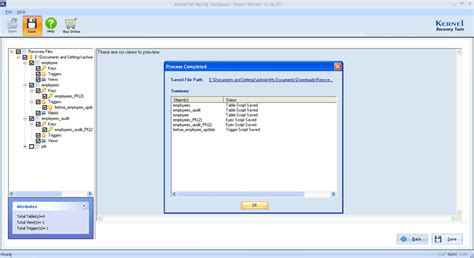 how to recover mysql database