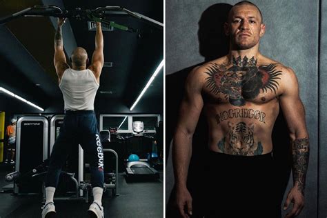 Conor Mcgregor Looks Hench Showing Off Bulging Arms And Shoulders Ahead