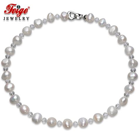 Vintage Baroque Freshwater Pearl Necklace For Women Anniversary Jewelry