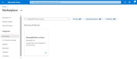 provisioning a mongodb atlas cluster to azure