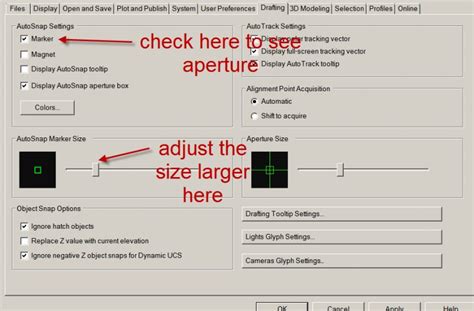 educationstander autocad lt 2014 object snap toolbar