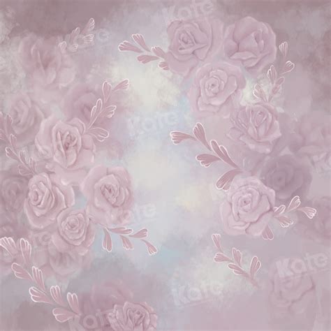 Kate Romantic Fine Art Pink Floral Backdrop For Photography Katebackdrop