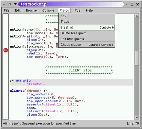 the swi prolog builtin editor pceemacs