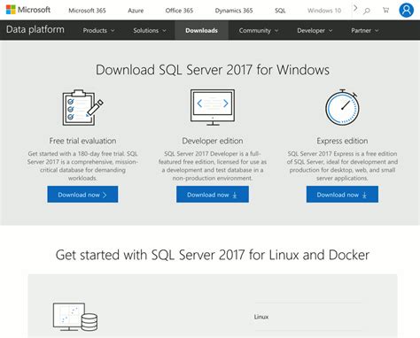 sql server 2017 installation