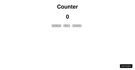 counter react app codesandbox