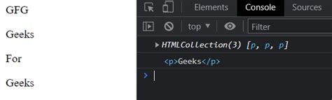 explain various type of html dom methods geeksforgeeks
